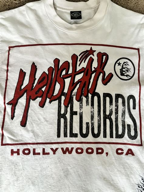 Streetwear Cream And Red Hellstar Tee Grailed