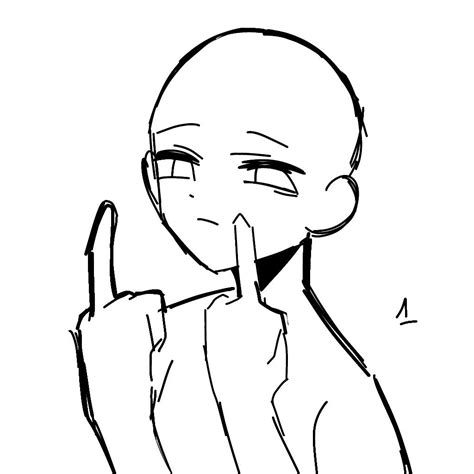 Middle Finger Reference Chibi Base Base De Desenho Desenho De Morcego Tutoriais De Desenho