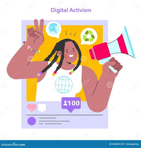 Digital Natives Flat Vector Illustration Stock Vector Illustration Of Engagement Recycling