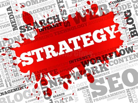 STRATEGY Word Cloud Stock Illustration Illustration Of Corporate