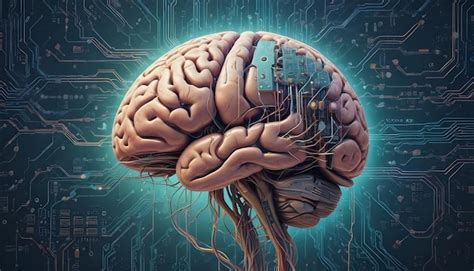 Realistic 3d Rendering Of Fusion Brain Computer Artificial Intelligence