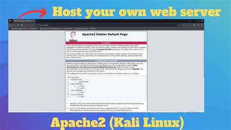 How To Start Apache2 Web Server On Kali Linux Youtube