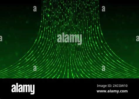 Animated Digital Flowing Of Hi Tech 3d Data Stream Through Cyber Space