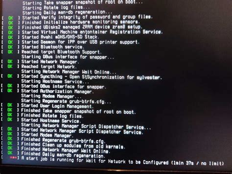during boot i have to wait around 2 minutes for a start job is running