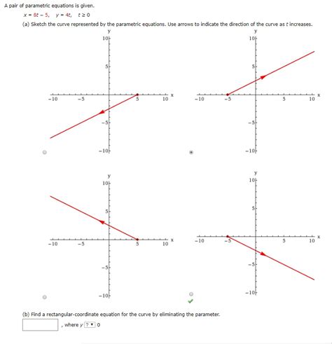 Solved Find A Rectangular Coordinate Equation For The Curve
