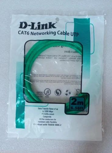 D Link CAT6 2M Patch Cord UTP Green At 135 Piece Cat 6 Ethernet Patch Cable In Mumbai ID