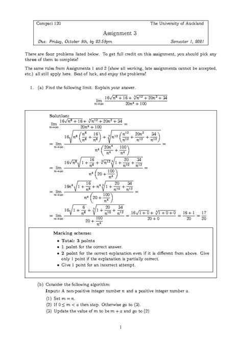 Compsci 120 Assignment 3 S1 2021 Solution Compsci 120 The University