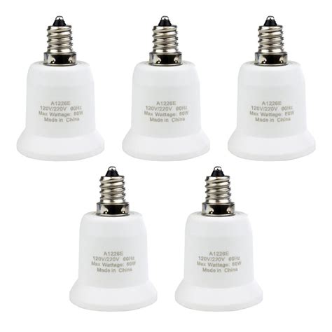 Newhouse Lighting Candelabra To Standard Light Bulb Socket Adapter Wayfair