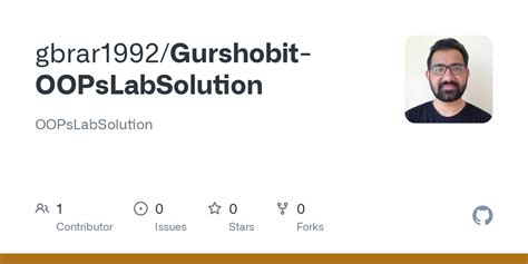 Github Gbrar1992gurshobit Oopslabsolution Oopslabsolution