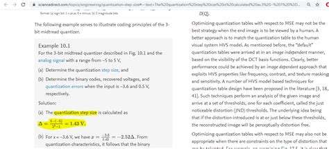 Terminology What Is Formula For Quantization Step Size Signal Processing Stack Exchange