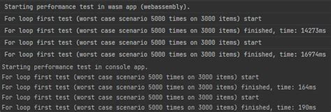Github Ixyles Wasm Performance Issue Sample Sample To Demonstrate Linq For Loop Search
