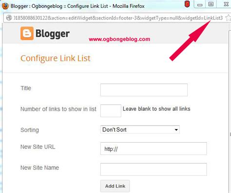 Create Horizontal Navigation Bar From Blogger Link Lists OgbongeBlog