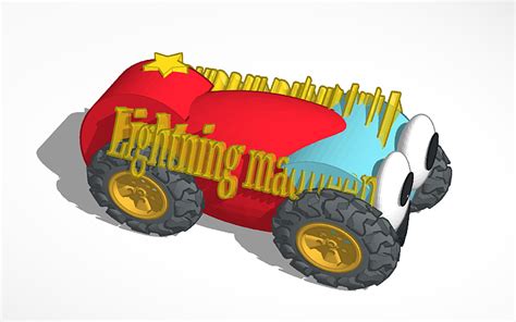 3d Design Baxter Trow Lightning Mcqueen King Piece Tinkercad