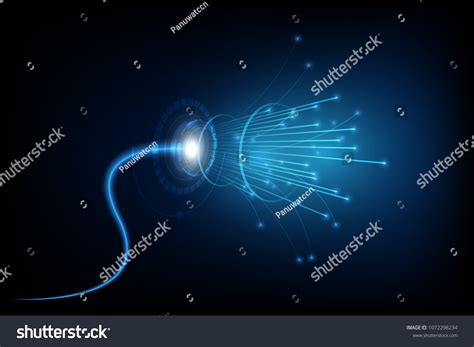 Connection Line On Networking Telecommunication Concept Stock Vector Royalty Free 1072298234