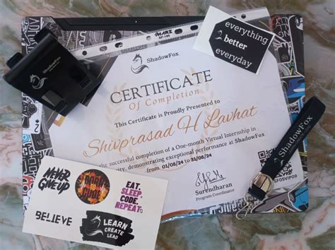 Completed One Month Cybersecurity Internship At Shadowfox Shivprasad Lavhat Posted On The