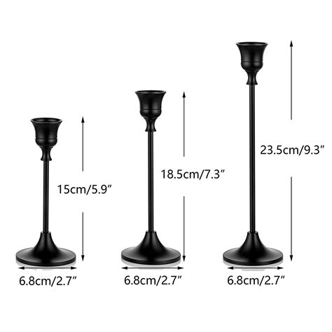 Brass Candlestick Holder Set Of 3 Romadedi
