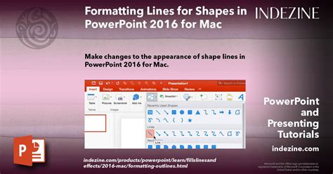 Formatting Lines For Shapes In Powerpoint 2016 For Mac