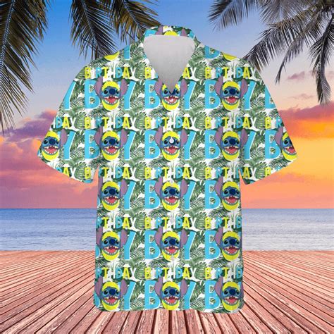 Disney Lilo Stitch Birthday Boy Blue Stitch Logo Icon Hawaiians Id