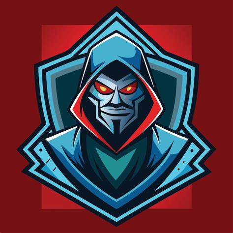 The Evil Villain Is Wearing A Hoodie And Has Red Eyes 54557070 Vector