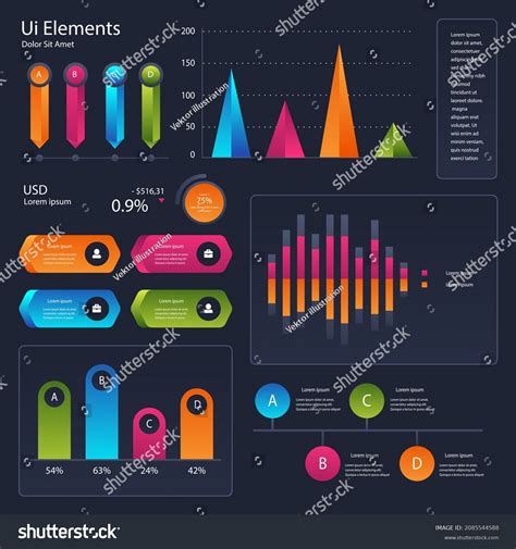 Ui Ux Kit Design Set Gui Stock Vector Royalty Free 2085544588 Shutterstock