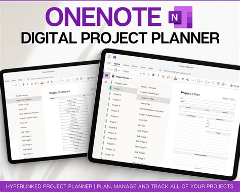 Onenote Planner Project Planner Project Tracker Project Management