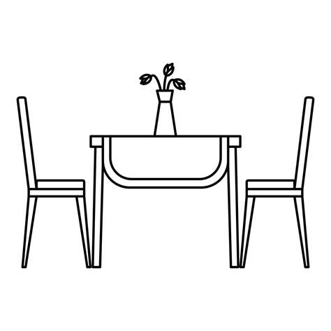 Living Room Table Icon Outline Style 14614338 Vector Art At Vecteezy