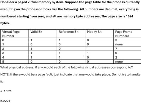 Solved Consider A Paged Virtual Memory System Suppose The