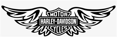 Harley Davidson Logo Black And White Vector