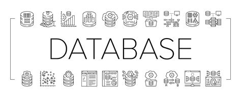 Database Administrator Server Icons Set Vector 36279735 Vector Art At