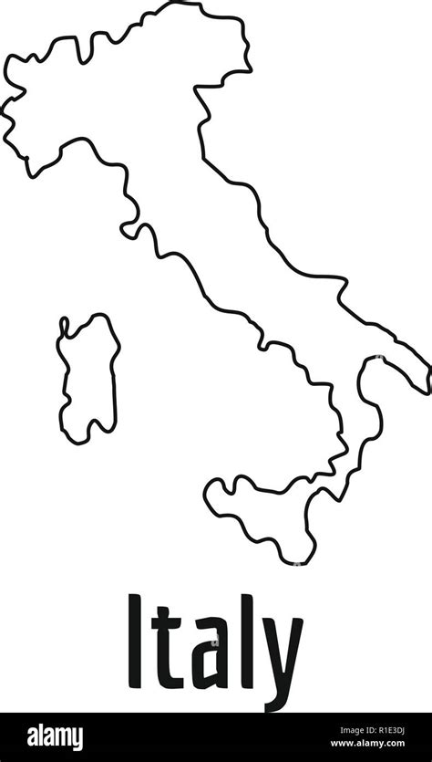 Italy Outline Italy Tattoo Italy Map Italy Outline Italy Vector