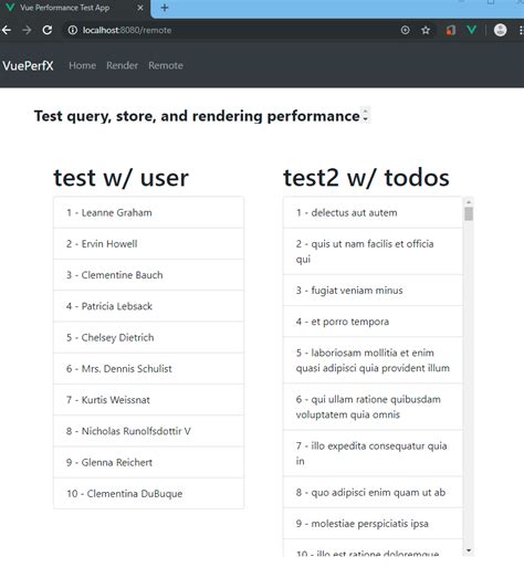 Github Dwise85front End Perf Vue Performance Vue Pwa Built For