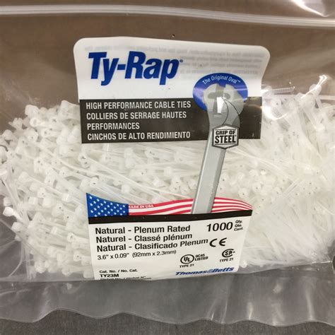 Thomas And Betts Ty23m Cable Tie Nat 92x2 3mm Pk1000 For Sale Online Ebay