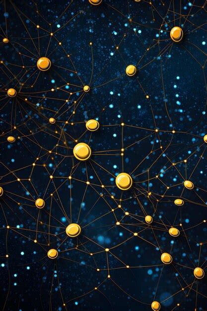 Blockchain Network Concept Richly Detailed Representation Of