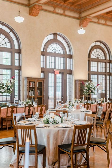Unique Historic Wedding Reception At The Julia Ideson Library Real Wedding Weddings