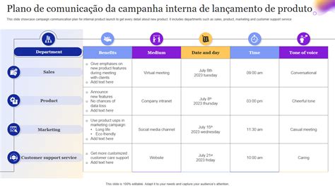 Os 10 Principais Modelos De Plano De Lançamento De Campanha Com