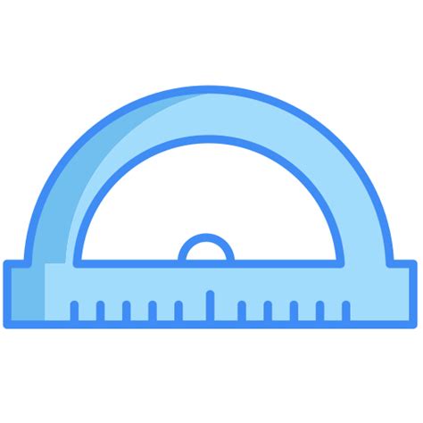 Protractor Generic Color Lineal Color Icon