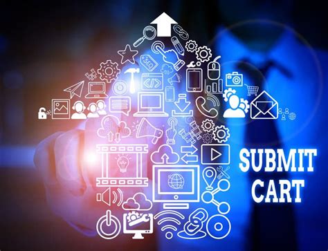 Handwriting Text Writing Submit Cart Concept Meaning Sending Shopping