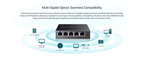Tp Link Tl Sg105s M2 5 Port Multi Gigabit 2 5g Ethernet Switch Unmanaged Network