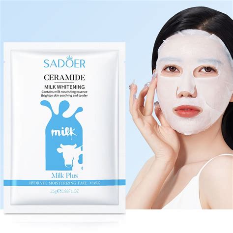 Sadoer Wholesale Korean Beauty Cosmetics Goat Milk Skin Care Face Mask