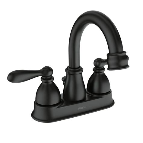 Caldwell Bathroom Sink Faucet 2 Handles Matte Black 4 Centerset