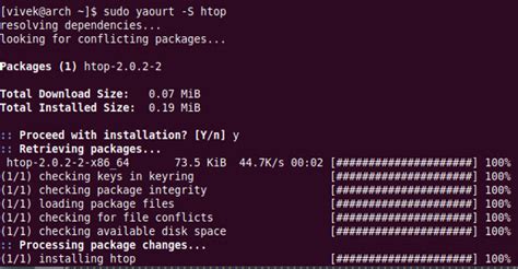 How To Install Yaourt In Arch Linux NixCraft