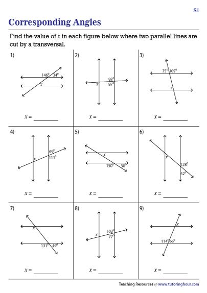 Corresponding Angles Worksheets Artofit Corresponding Angles Worksheets Artofit