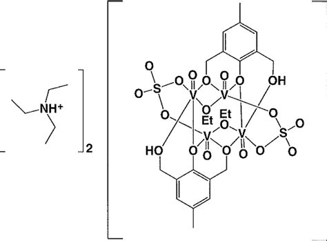 Figure 1 From Synthesis And Crystal Structure Of A Tetranuclear Oxidovanadium Iv Complex With 2