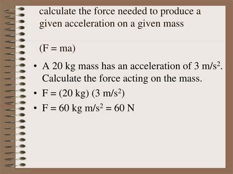 PPT Force Mass And Motion Distinguish Between Mass And Weight Of An Object