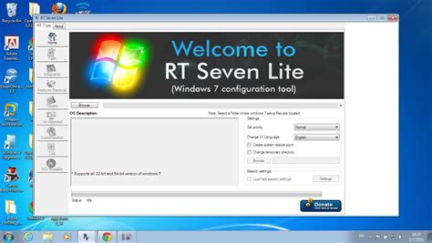 Windows 7: การปรับ windows 7 ด้วย RT 7 Lite