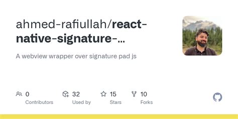 GitHub Ahmed Rafiullah React Native Signature Capture View A Webview Wrapper Over Signature