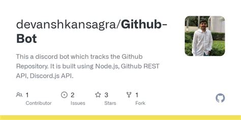 Devansh Kansagra On Linkedin Github Devanshkansagragithub Bot This