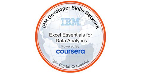 Excel Essentials For Data Analytics Was Issued By Coursera To Elsa M