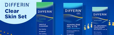 Differin Skin Care Set Differin Gel 3 Step Regimen Acne