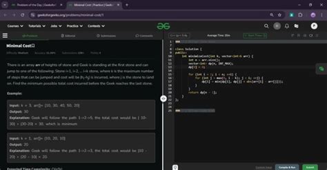 Geekstreak2024 Coding Programming Geeksforgeeks Deutschebank